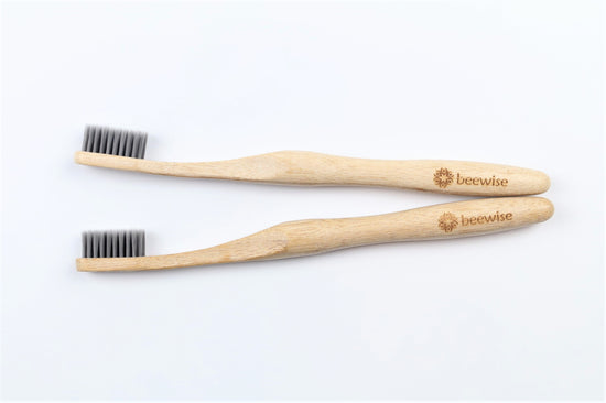 Bamboo Toothbrush Soft Charcoal Bristles | Eco-Friendly & Plastic-Free ...